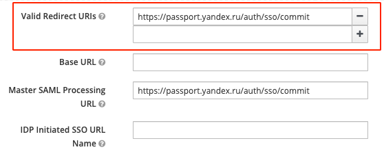 Configure Keycloak version 18 | Yandex 360 for Business